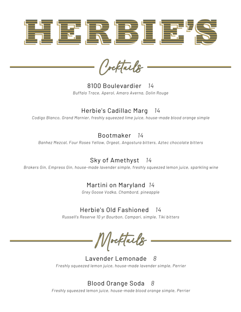 Cocktails - Herbies