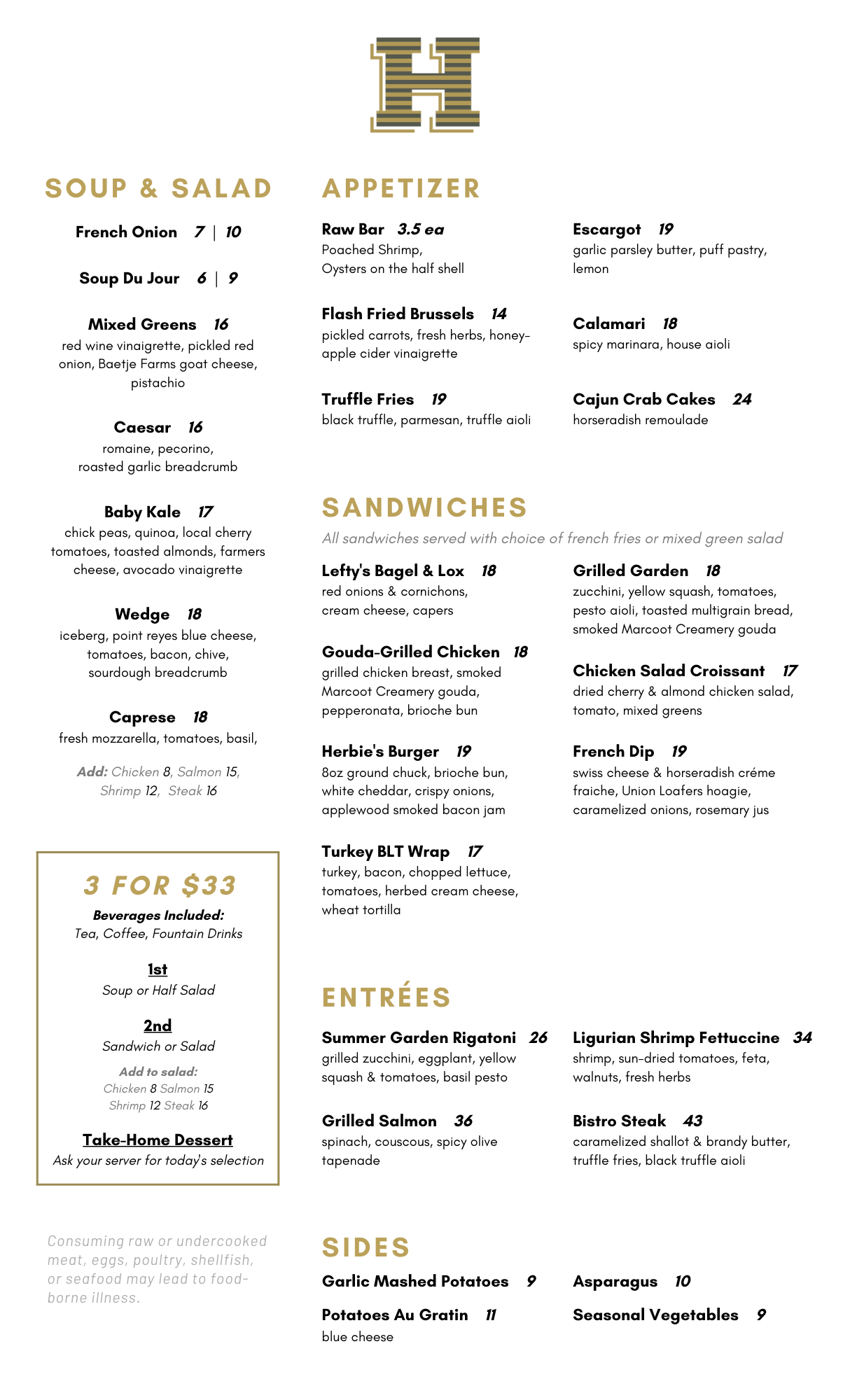 Tea Lunch Menus